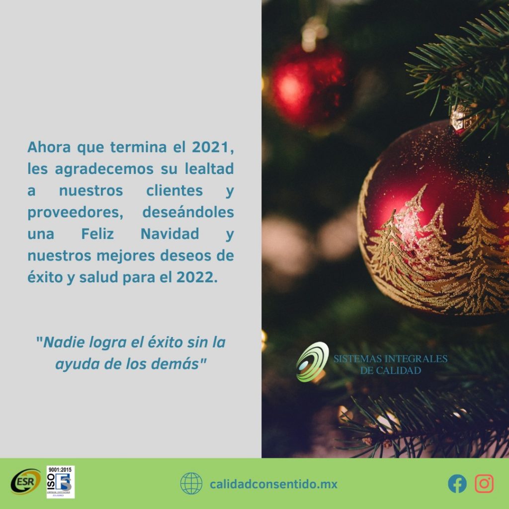 ¡Feliz Navidad! – Sistemas Integrales de Calidad